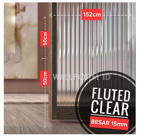 Jual Fluted Reeded Moru Glass Window Sticker | Sticker Kaca Fluted ...
