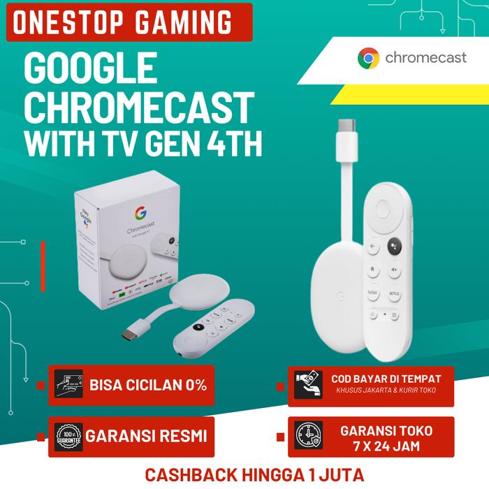Jual Google Chromecast With Tv Gen 4th Support 4k Original - Hd Di ...
