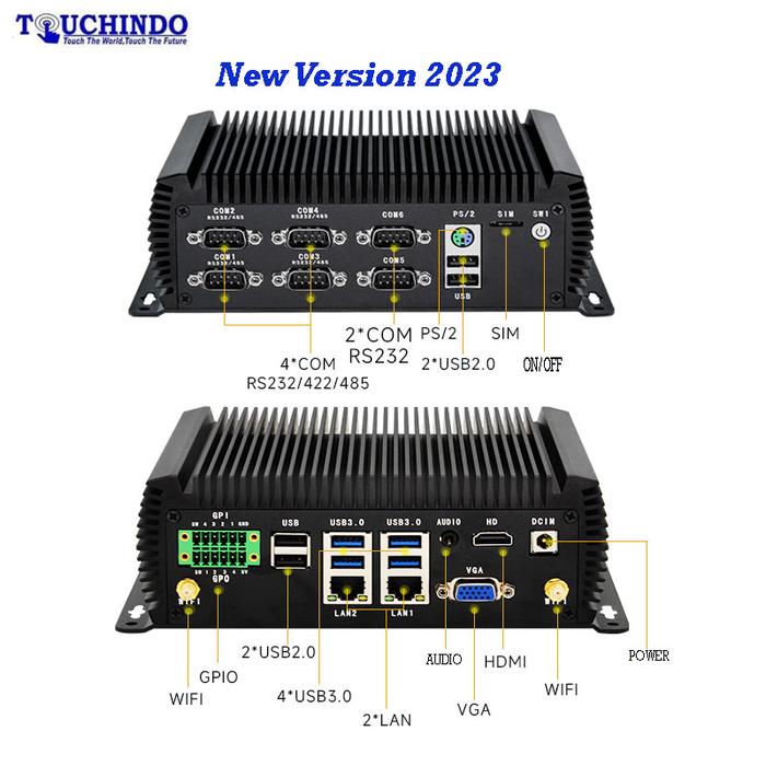 Promo Industrial Mini PC i5 Dual LAN VGA + HDMI 6 Serial Com 6 USB ...