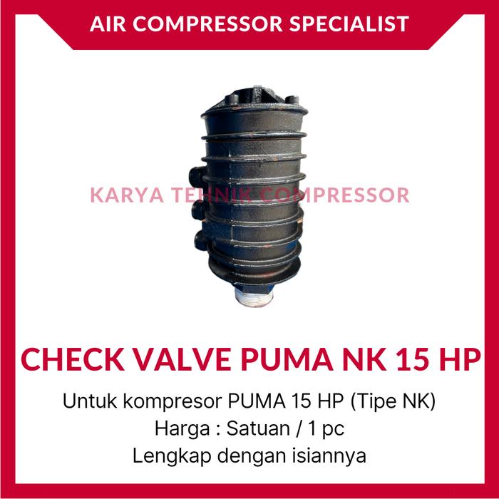 Jual Check Valve Cek Valep Kompresor PUMA 15 HP (Tipe NK) - Kota ...