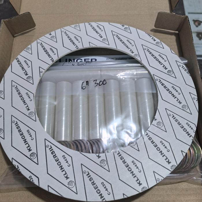 Jual Insulation Gasket 6" 300 C-4430 Type F(RF) Sleeve Mylar KLINGER ...