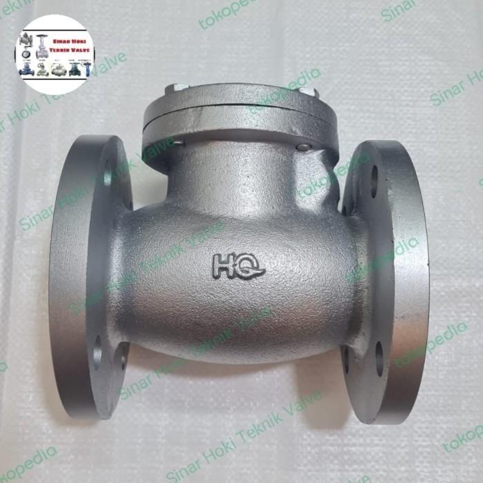Jual Swing check Valve 10" inch DN250 JIS 10K HQ Flange Cast Iron ...