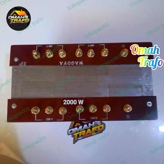 Jual trafo step up down travo auto 2000 watt 3 phase 380 400 v / 110 ...