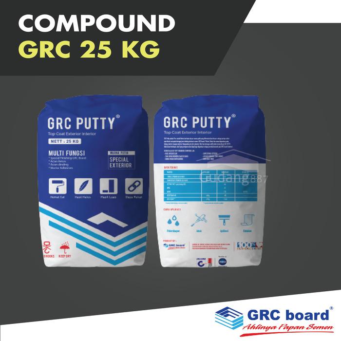 Jual GRC Putty 25 kg / Compound / Semen Mortar GRC / Dempul putty ...