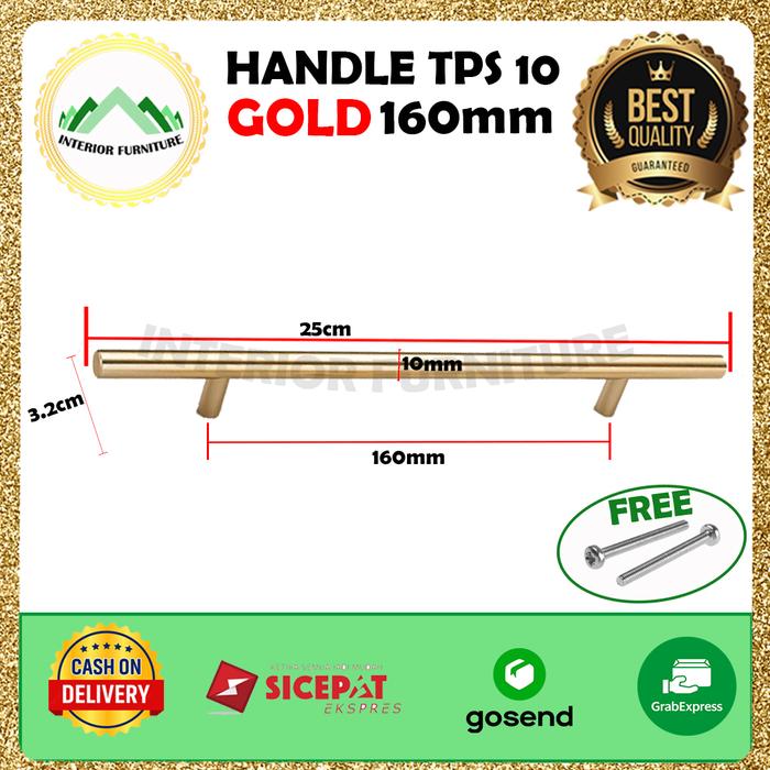 Jual Handle Tarikan Lemari Handel TPS 10 Hitam, Emas, Anodize Tarikan ...