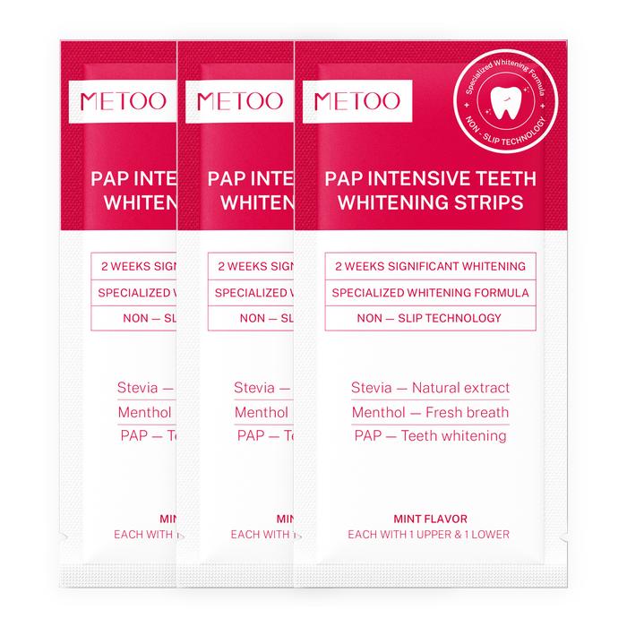 Promo METOO PAP Intensive Teeth Whitening Strips 1/3/7 Sachet ...