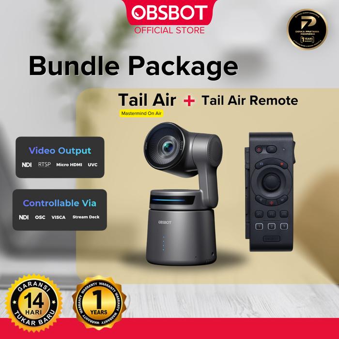 Promo OBSBOT Tail Air AI-Powered 4K PTZ Streaming Camera With Remote ...