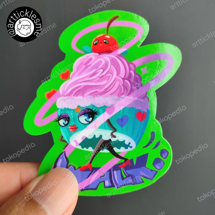 Promo Sticker Vinyl (Waterproof) - cake walk | Sticker Lucu Kue / Cake ...