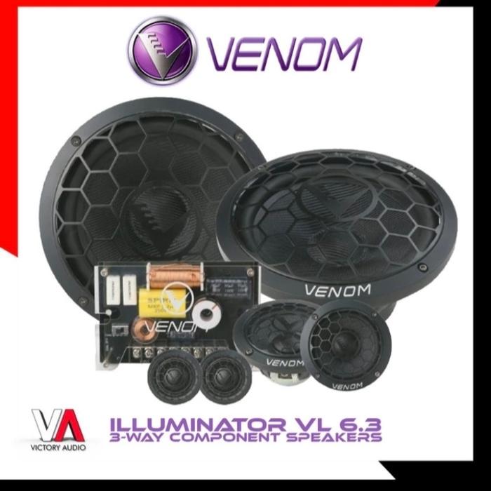 Jual SPEAKER 3 WAY VENOM COMPONENT SPLIT VENOM BLACK VX 6.3B VENOM VX 6 ...
