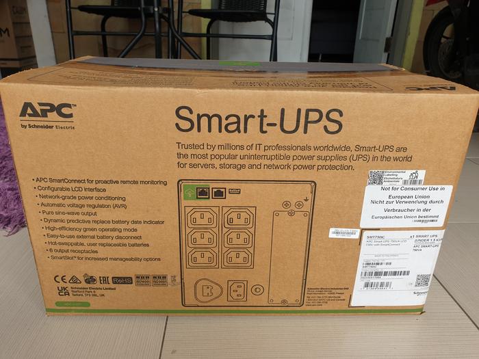 Jual APC Smart-UPS SMT750IC | Line Interactive 750VA Tower 230V AVR LCD ...