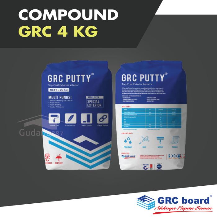 Jual Semen Mortar GRC 4 kg / Compound / kompon / top coat / dempul ...