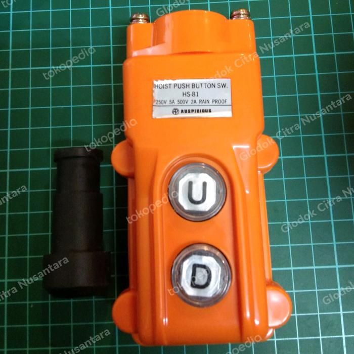 Jual Auspicious Hoist Push Button SW. HS-81 250V 5A 500V 2A - Jakarta ...