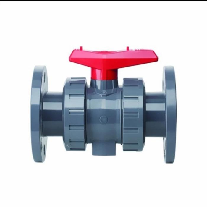 Jual Flange True Union Ball Valve PVC 1 inch DN25 ANSI/JIS PVC Pipa PVC ...
