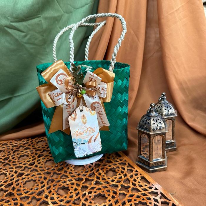 Jual [IMLEK EDITION] TAS BESEK 15x15 cm Tas Besek Bambu Imlek Tas Besek ...