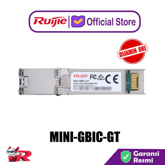 Promo Ruijie Mini-GBIC-GT 1000BASE-T SFP Copper RJ45 100-m Transceiver ...