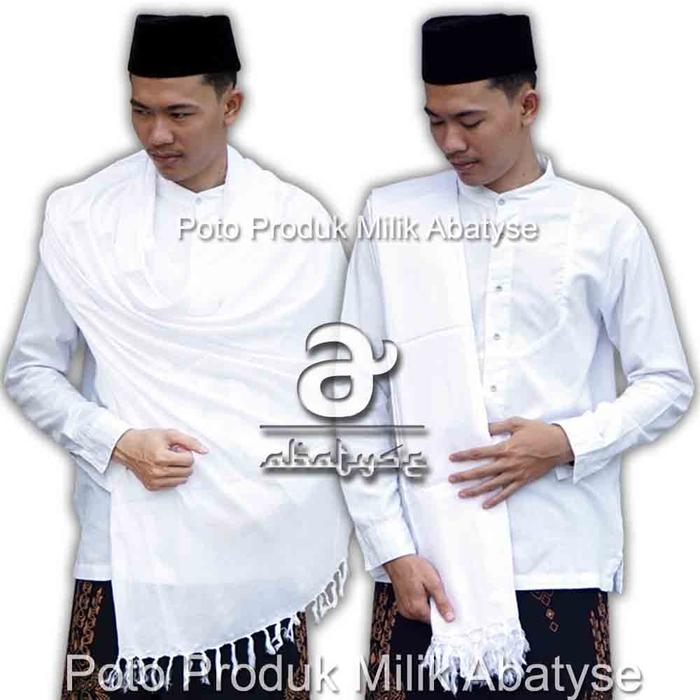 Jual Sorban Rida Putih Dan Hitam Polos Panjang Rida Solo Rayon Surban ...