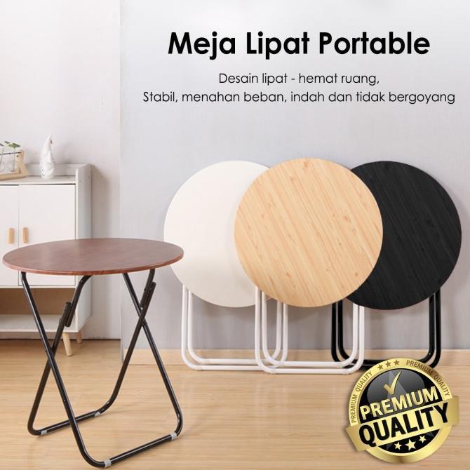 Jual New Meja Bulet Lipat Portable / Meja Lipat Kopi Meja Bulat / Meja ...