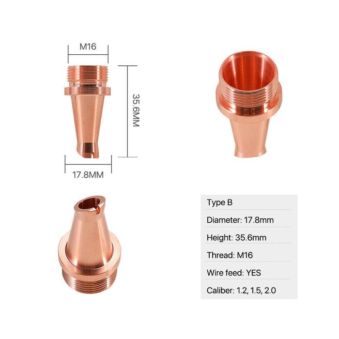 Jual Zaiku Laser Fiber Welding Cutting Cleaning Nozzle Weiye M16 Wire ...