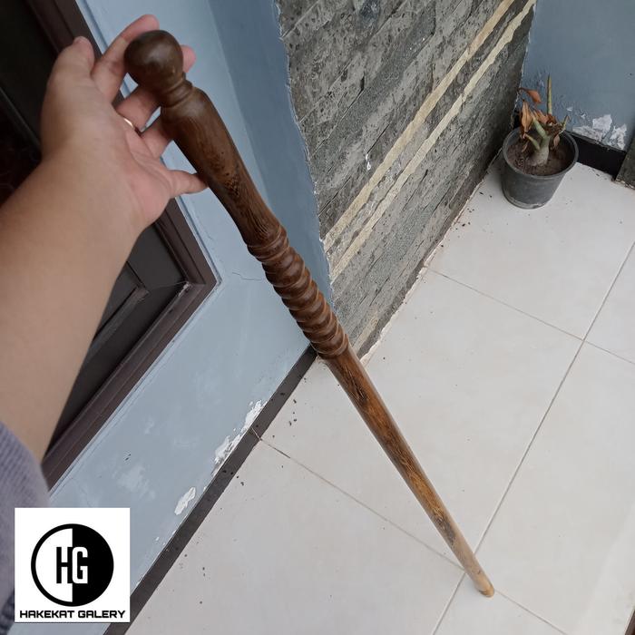 Jual tongkat jalan kayu kelor jawa motif profil lurus h456 - Kab ...