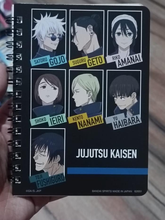 Jual Jujutsu Kaisen Notebook Japan Bandai Satoru Gojo Suguru Geto Toji ...