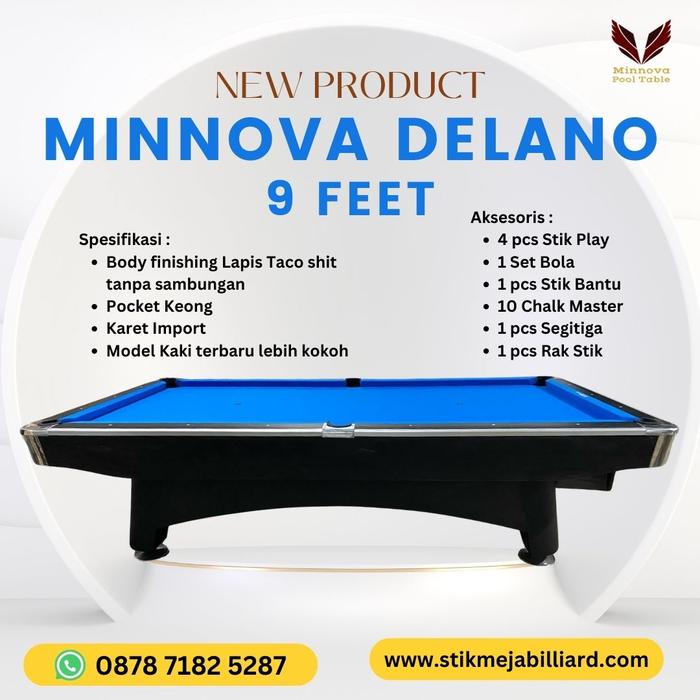 Jual Meja Billiard Minnova Delano 9 ft Jongky Jakarta kaki Kokoh - Kab ...