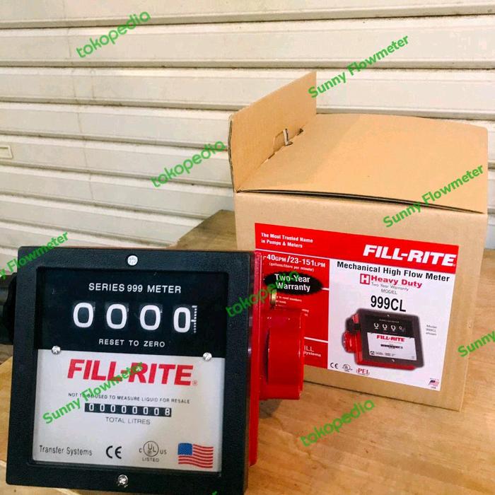 Jual Jual Flowmeter 1 inch 4 digit fill-rite - meteran solar 1 inch ...