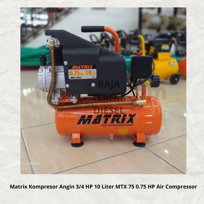 Jual Matrix Kompresor Angin 3/4 HP 10 Liter MTX 75 0.75 HP Air ...