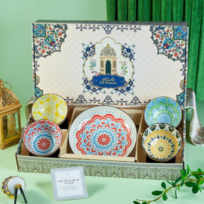 Jual Ramadhan Gift Box Moroccan Boho Bowl & Plate Hamper Parsel Piring ...