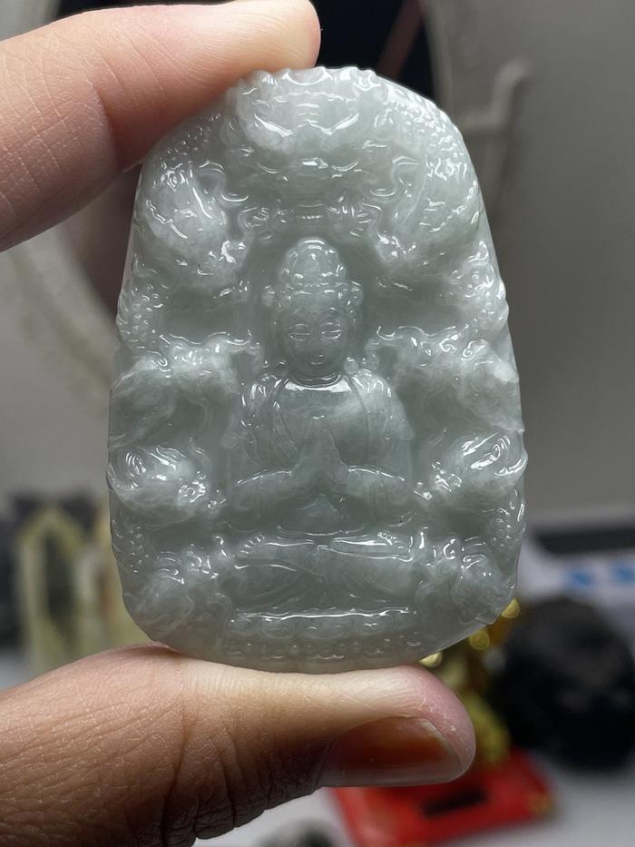 Promo LIONTIN GIOK UKIR NAGA BUDDHA ASLI BURMA PRIA WANITA ...