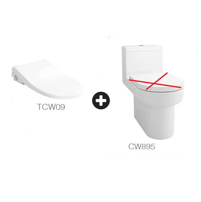 Jual TOTO Kloset CW896J/SW896JP dengan Ecowasher TCW09S warna putih ...