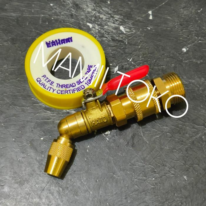 Jual Nozel cuci ac Bengkok steam Kran Nozzle Quick Release M22 Jet ...