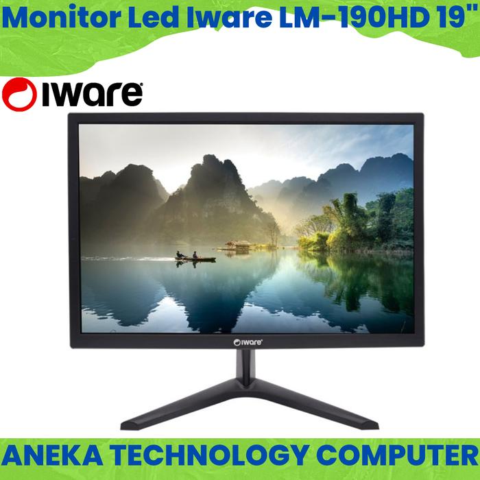 Jual Monitor Led Iware LM-190HD 19" HDMI VGA Plug N Play - Kota ...