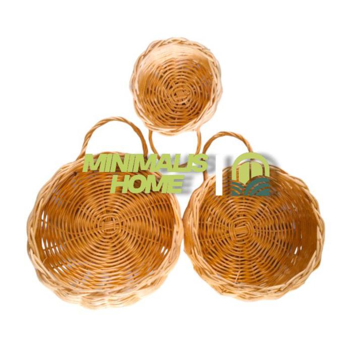 Promo Pot / Vas Bunga Rotan Dinding Tempel Gantung - Size 14 - Jakarta ...