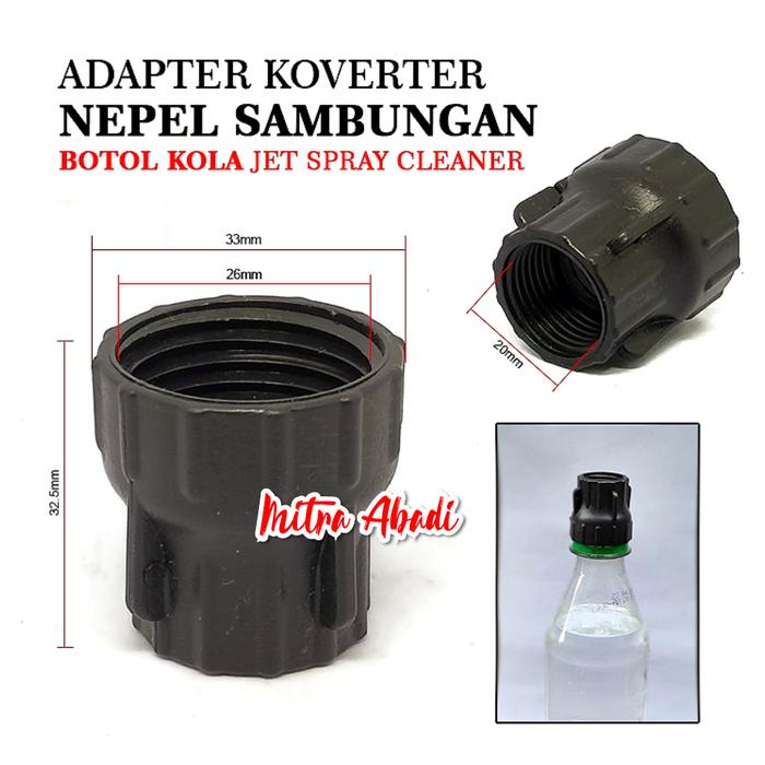 Jual Adapter Konverter Nepel Sambungan Botol Kola / Cola Jet Spray ...