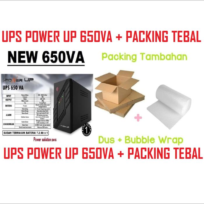 Jual UPS POWER UP 650 VA 650VA Backup + Stabilizer baru Bagus tinggal ...