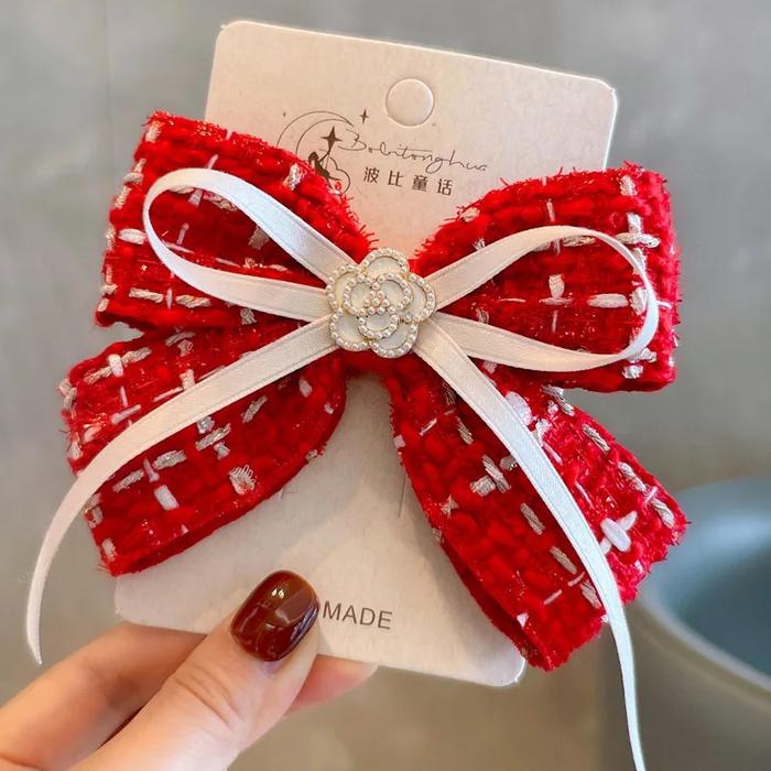 Jual JP Pita Embroidery Korea Rajut Premium Jepitan Rambut anak Jepit ...