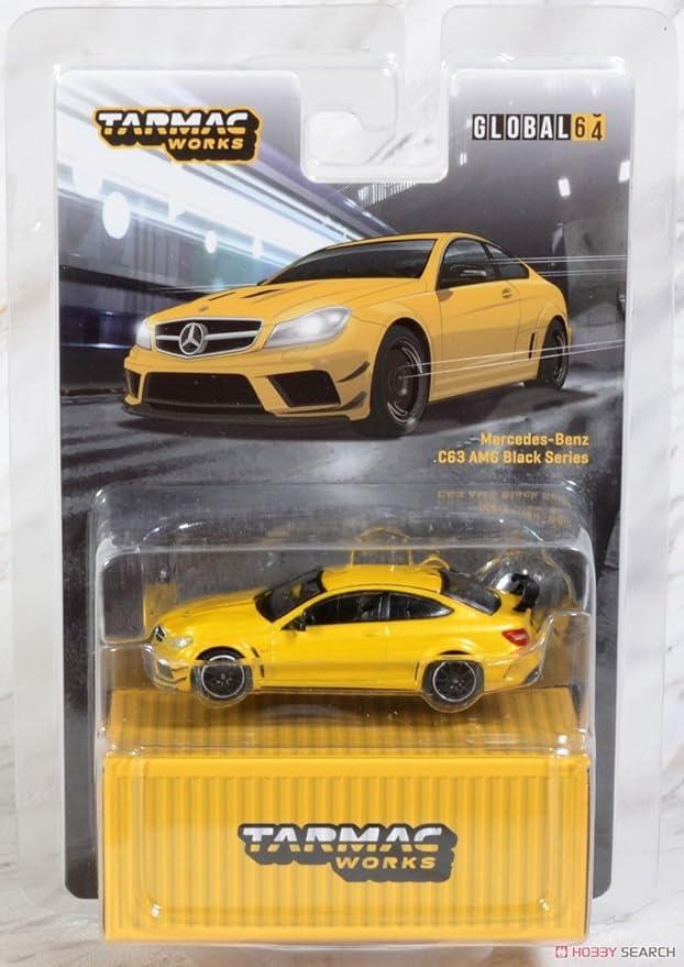 Jual Tarmac T64G-009-SB Mercedes C63 AMG Yellow Scale 1:64 Model Car ...
