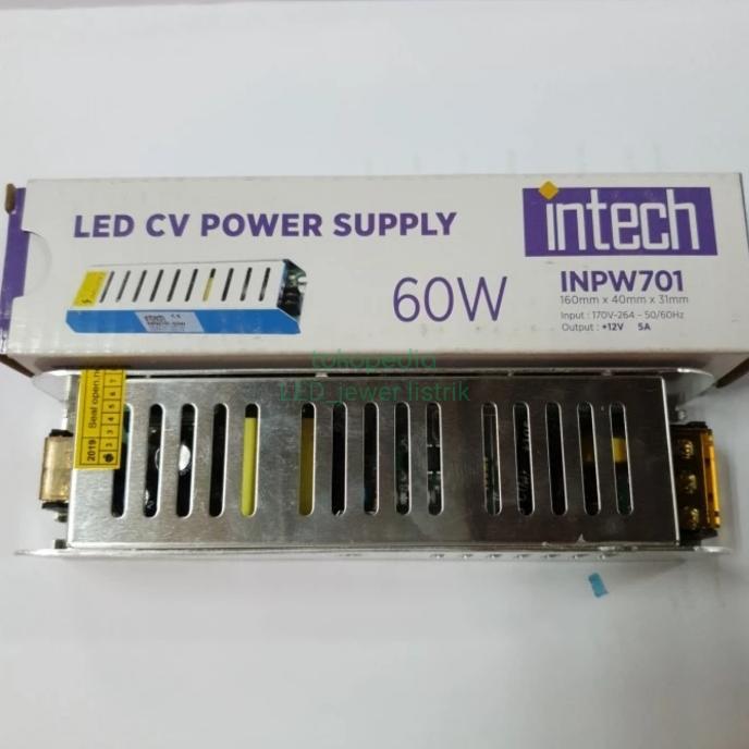Jual Travo Power Supply Led tape strip 5A 60W INPW 701 INTECH - Jakarta ...