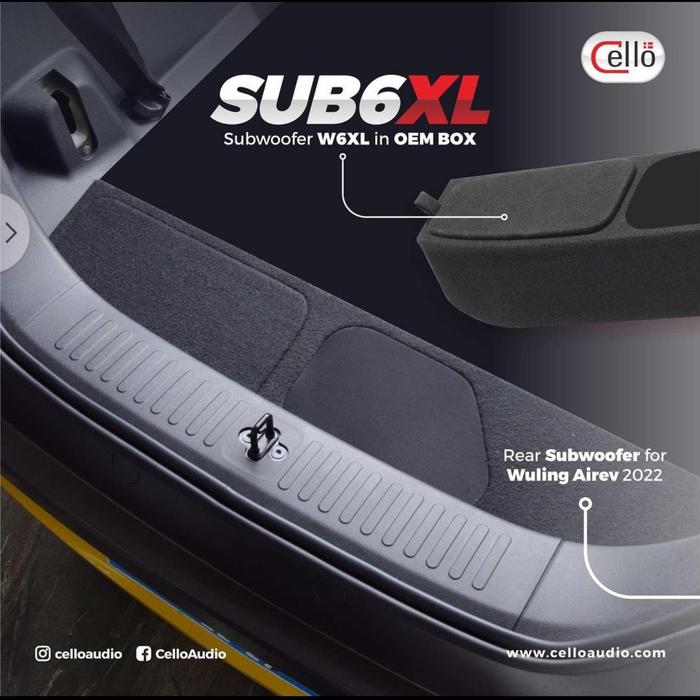 Jual Paket Box Sudut + Subwoofer 6 Inch Wuling Air Ev By Cello Audio Di ...