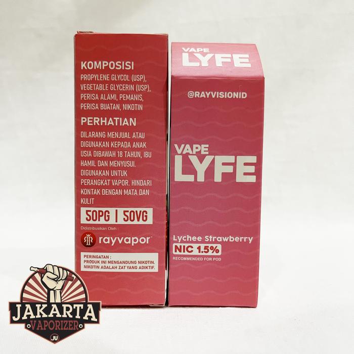 Jual PODS VAPE LYFE LYCHEE STRAWBERRY PODS FRIENDLY 30ML BY RCRAFT ...