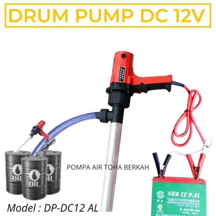 Jual Drum pump DC 12V Pompa Drum Pump alumunium DP-DC12 25mm Drum Pump ...