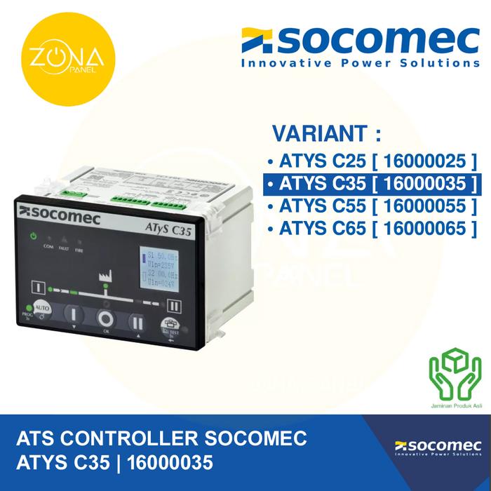 Jual CONTROLLER RELAY ATS CONTROLLER SOCOMEC ATYS C35 16000035 ...