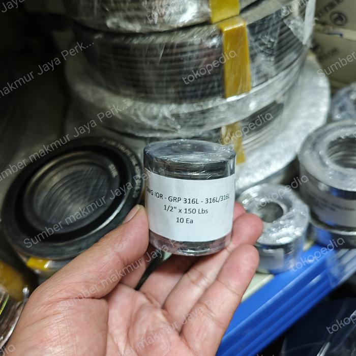 Jual Spiral Wound Gasket Ansi 150 SS316 1/2 inch ( DN 15 ) SWG Ansi 150 ...