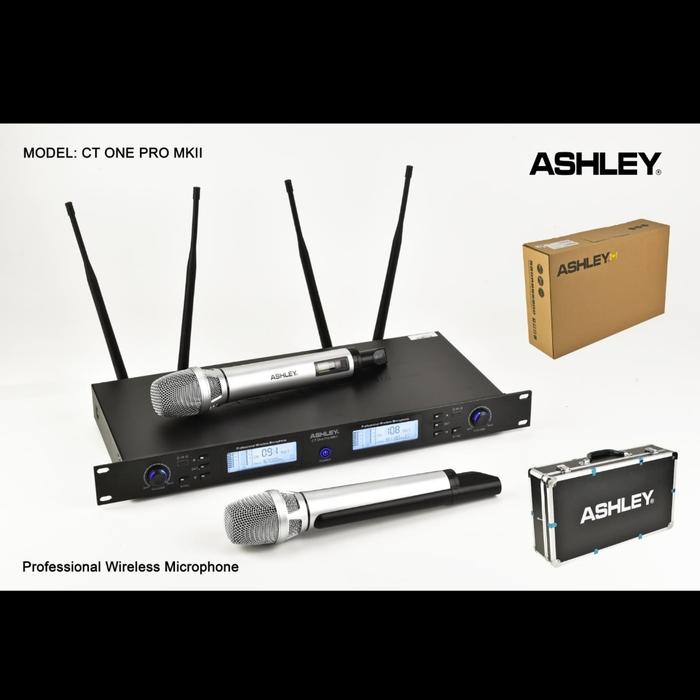 Jual MIC WIRELESS ASHLEY CT ONE PRO MKII GARSNSI 1 TAHUN - Biru ...