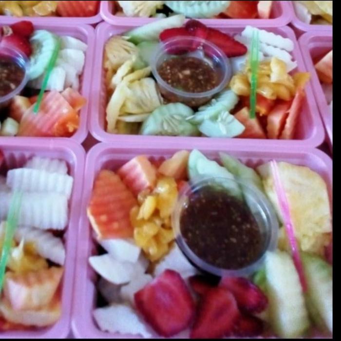 Jual Rujak buah kemasan mika, segar dari buah yang fresh - Kab ...