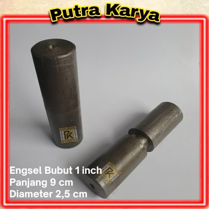 Jual Engsel Pagar Bubut 1inch P=9cm Besi As Pintu Gerbang Rumah ...