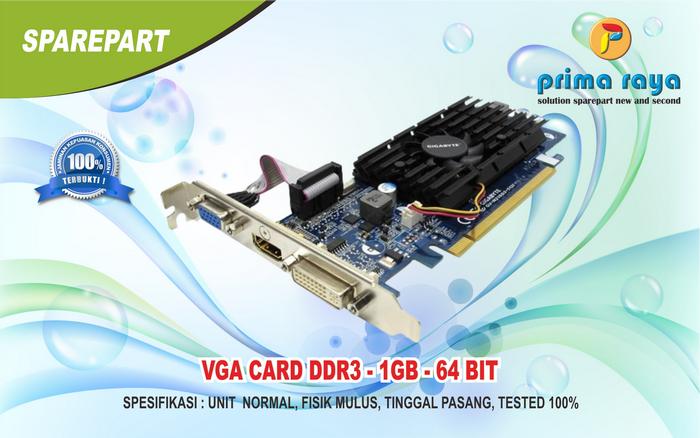Jual VGA CARD GIGABYTE DDR3 - 1 GB - 64 BIT - GV-N210D3-1GI - Kota ...