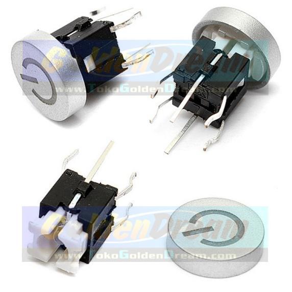 Jual Tact Switch 10mm LED Illuminated Lampu Warna Bulat 12v 50mA Saklar ...