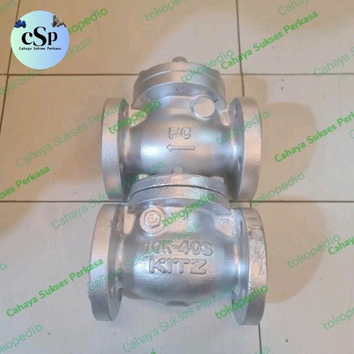 Jual CHECK VALVE KITZ 4" INCH JIS 10K DN100 / KLEP TABOK CAST IRON 4" INCH - Jakarta Barat ...