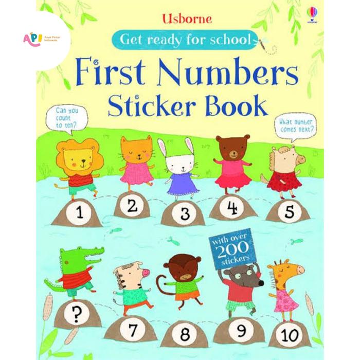 Jual USBORNE GET READY FOR SCHOOL FIRST NUMBERS STICKER BOOK (A5-004 ...